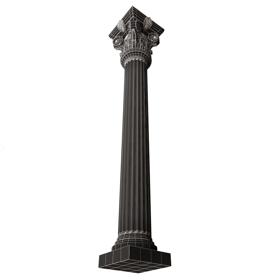 3D Model Column Capital 0604 - TurboSquid 1959681