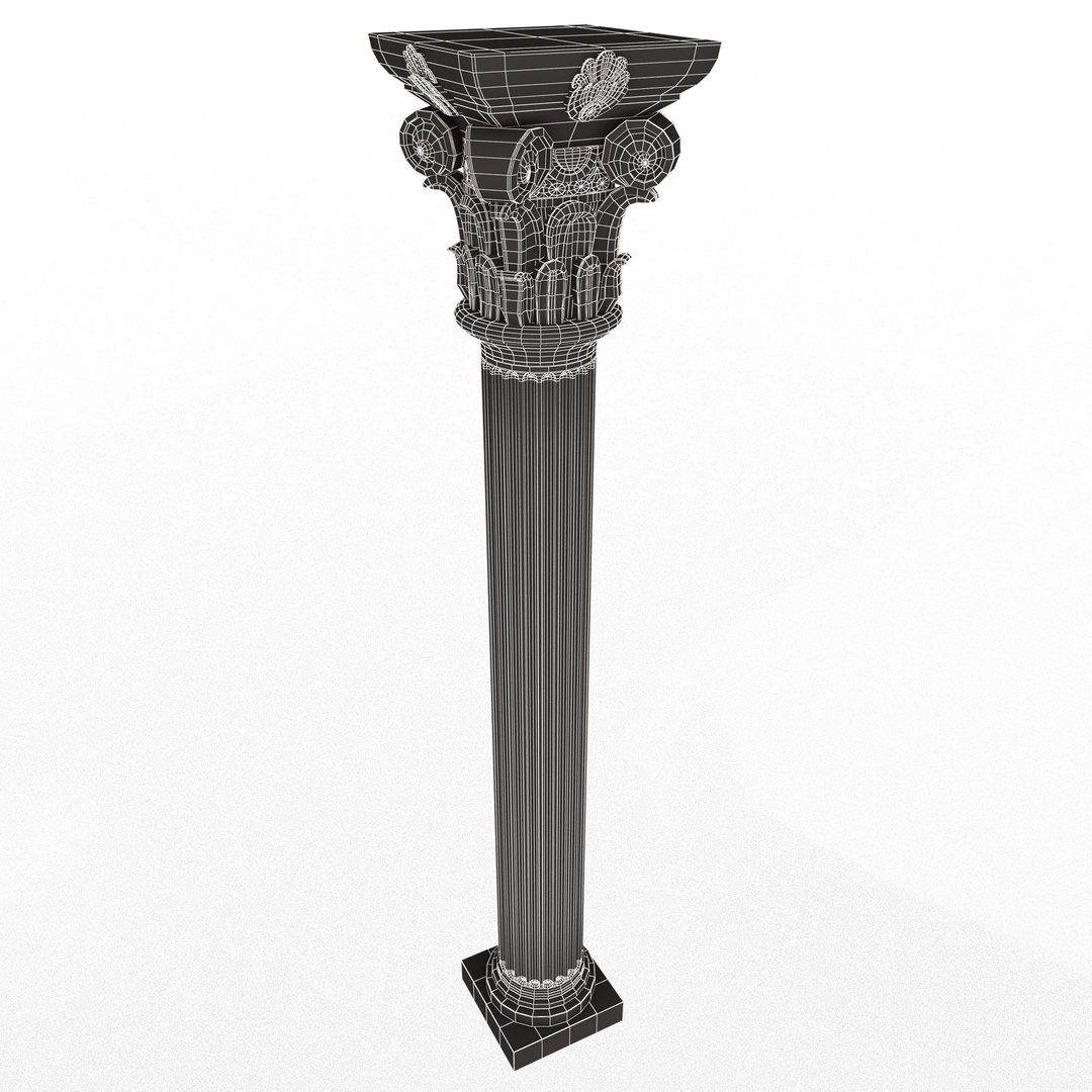 3D Model Column Capital 0604 - TurboSquid 1959681