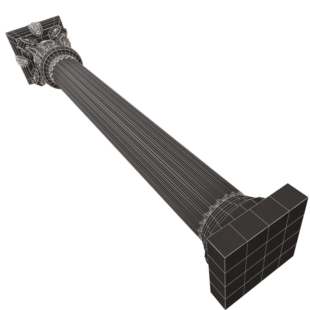 3D Model Column Capital 0604 - TurboSquid 1959681