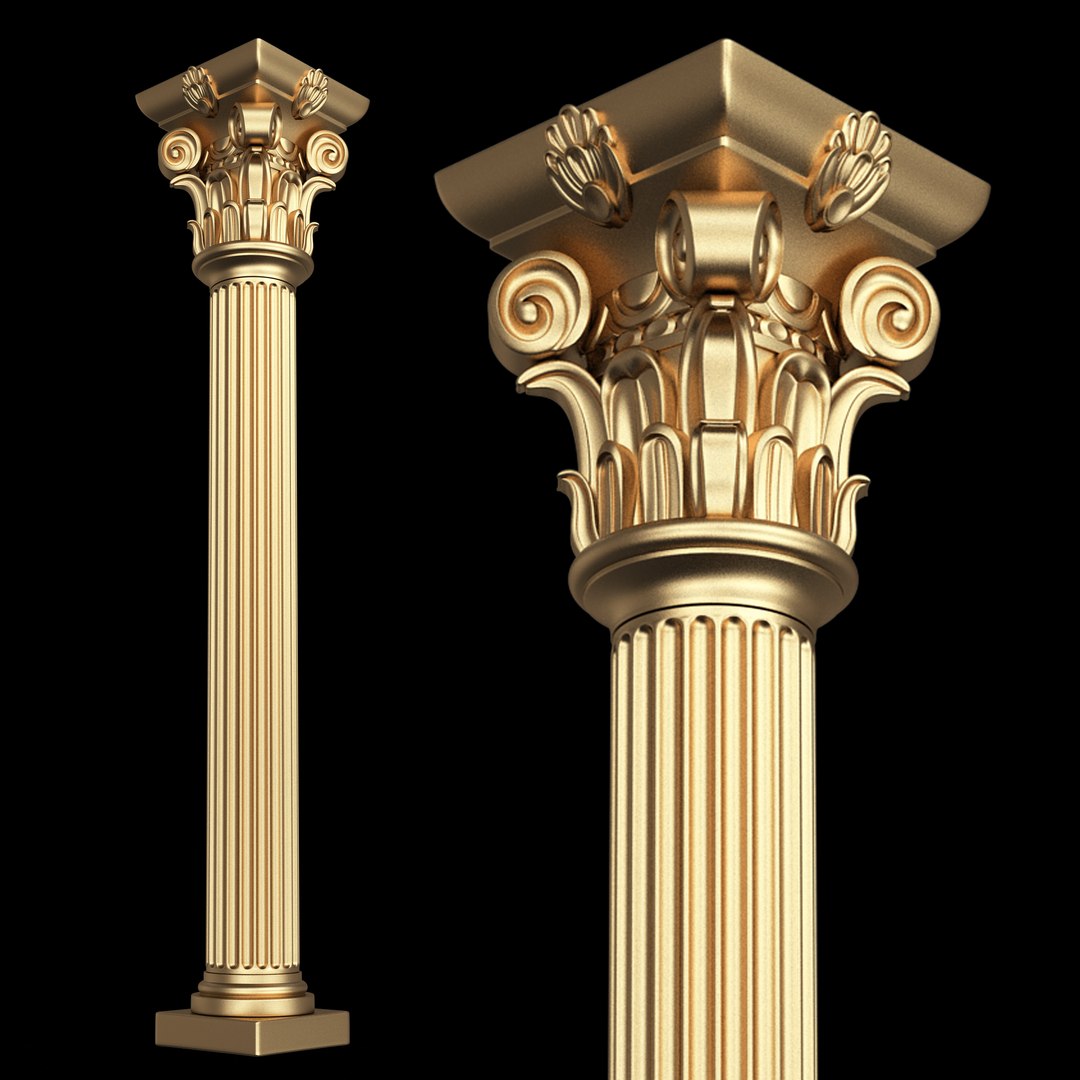 3D Model Column Capital 0604 - TurboSquid 1959681
