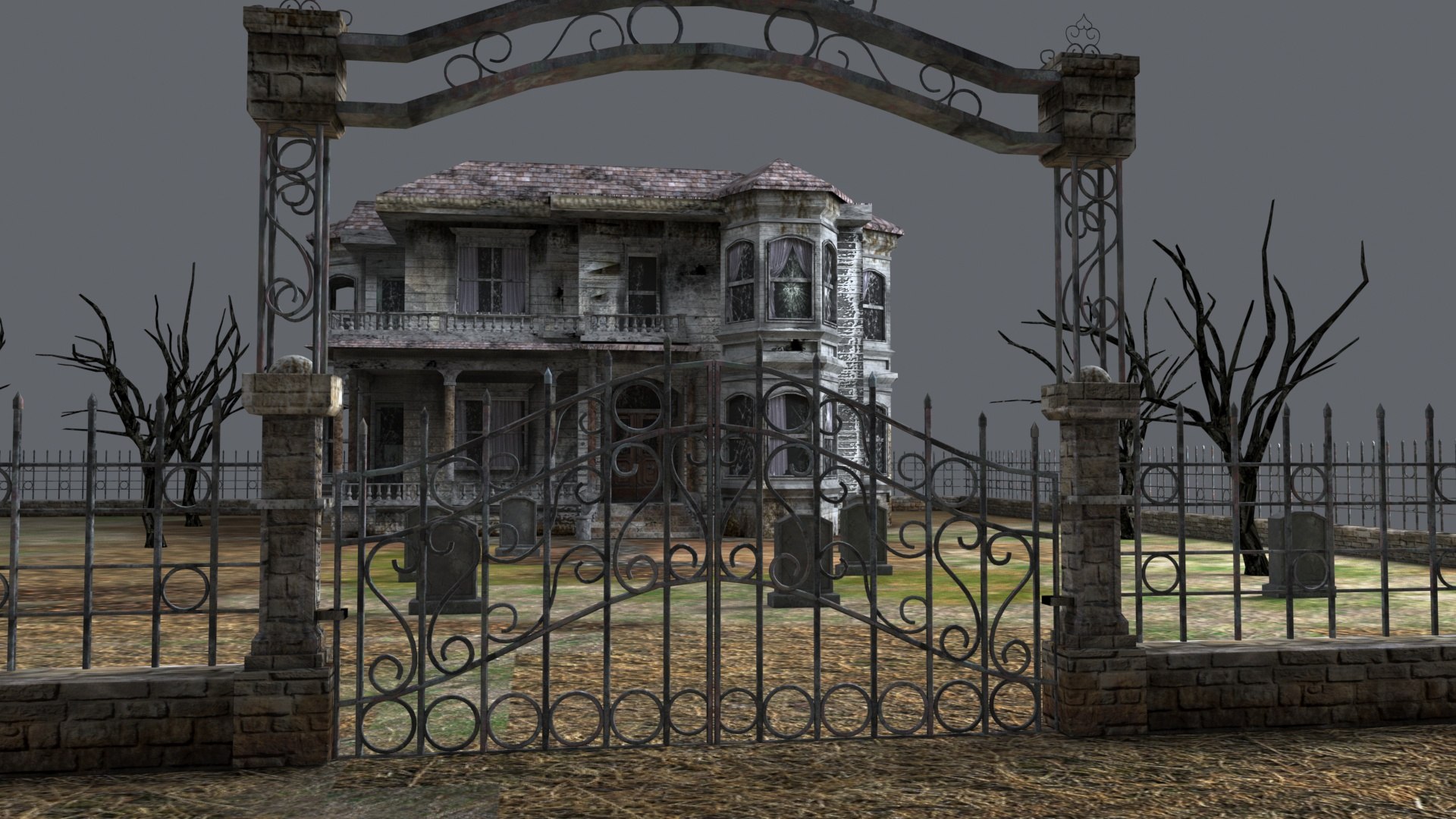 Haunted House Model - TurboSquid 1352363