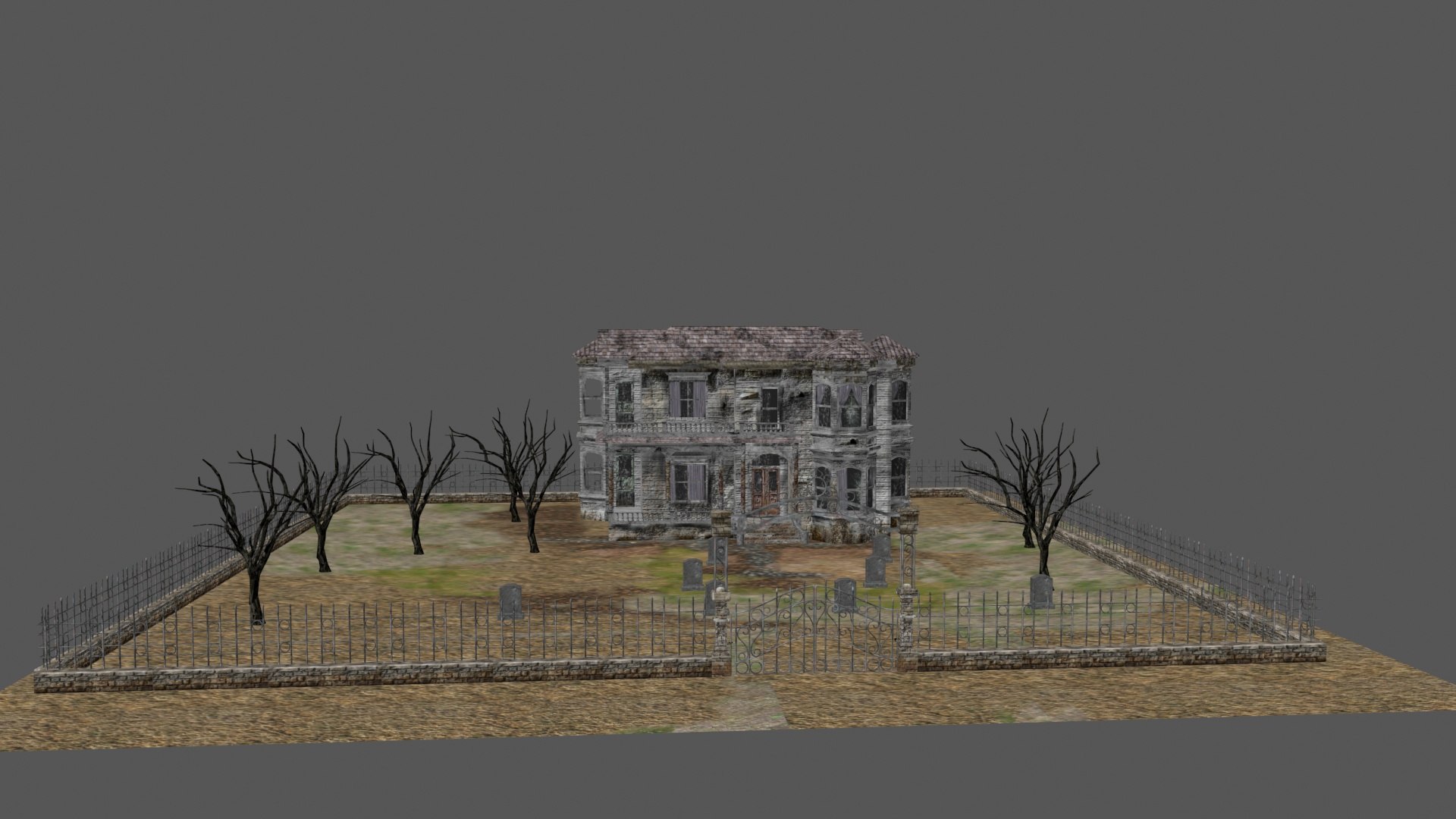 Haunted House Model - TurboSquid 1352363