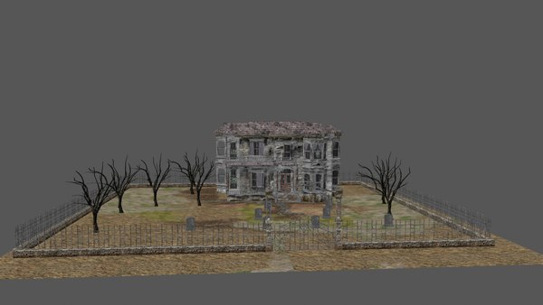 Haunted house model - TurboSquid 1352363