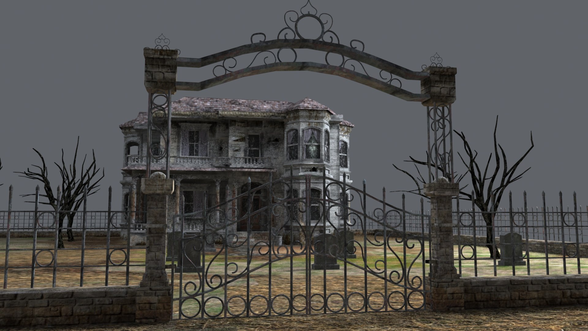 Haunted House Model - TurboSquid 1352363