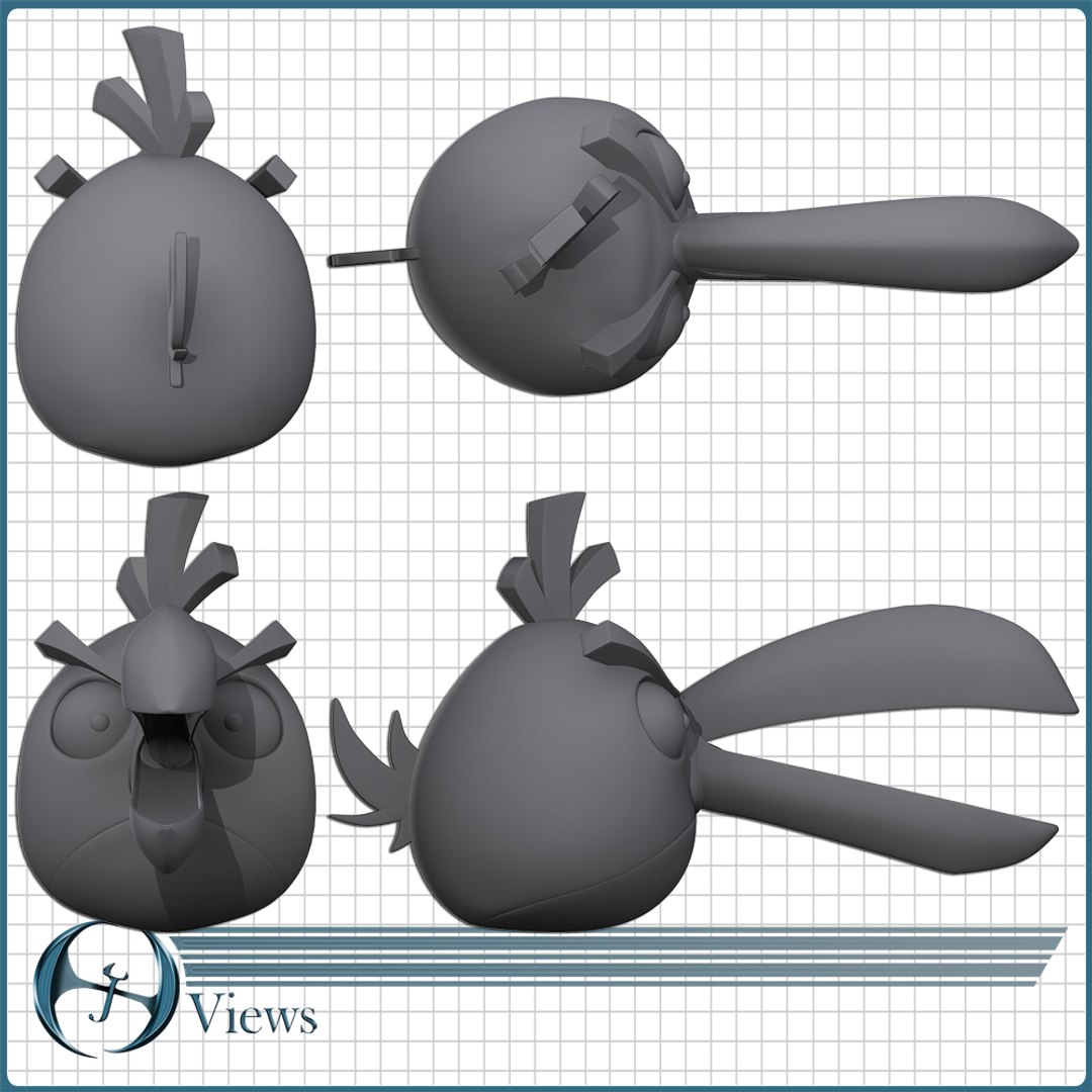 3ds Max Angry Bird 3