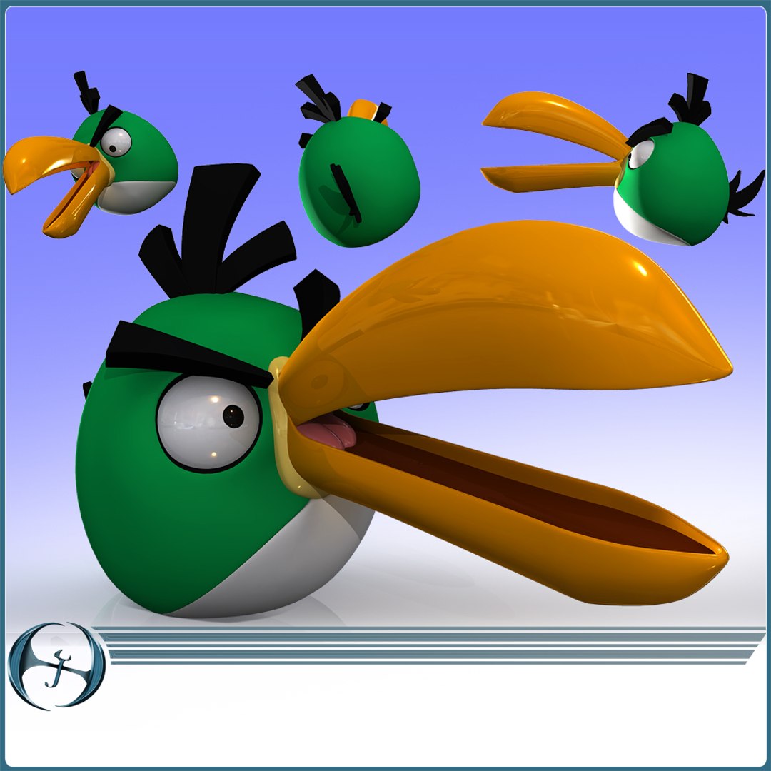 3ds Max Angry Bird 3