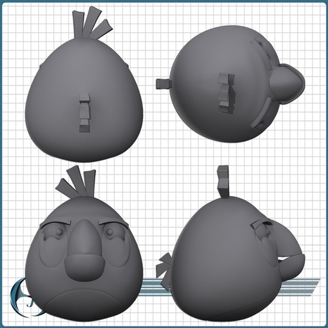 3ds Max Angry Bird 3