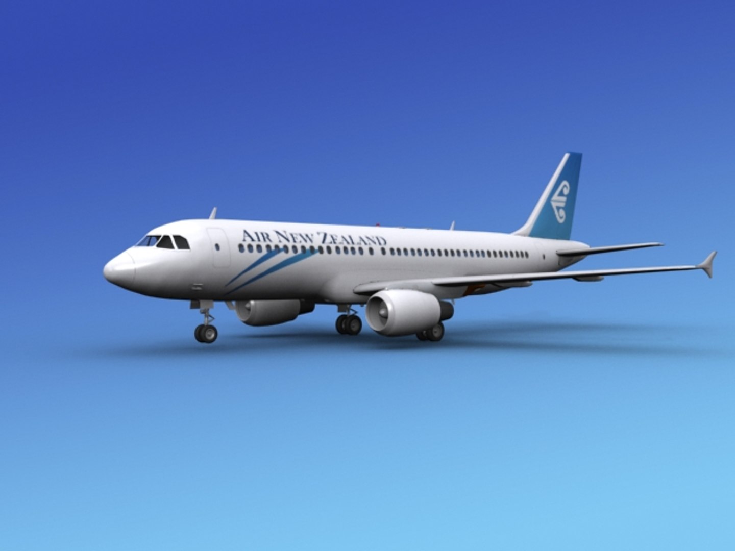 3d Airline Airbus Model