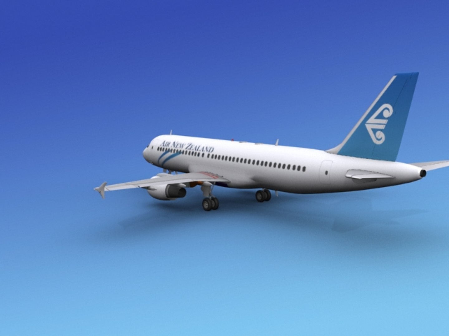 3d Airline Airbus Model