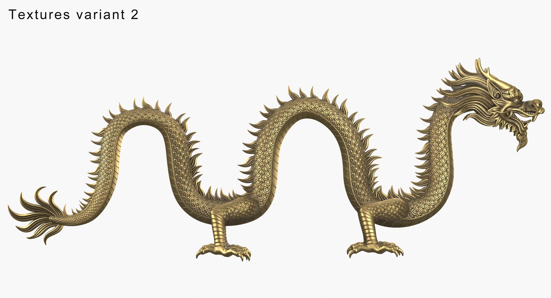 Chinese dragon rig v1 3D model - TurboSquid 1244539