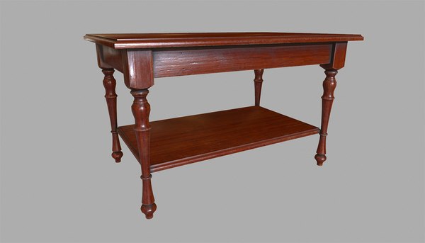 3d model table wooden
