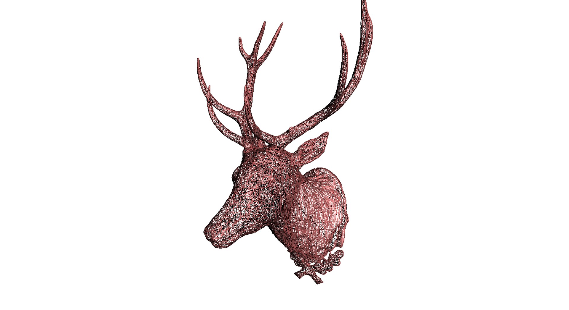 3D Stag Head Model - TurboSquid 1163359