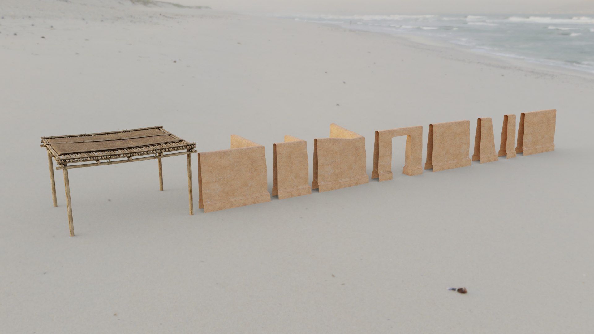 3D Modular Desert Walls - TurboSquid 2011521