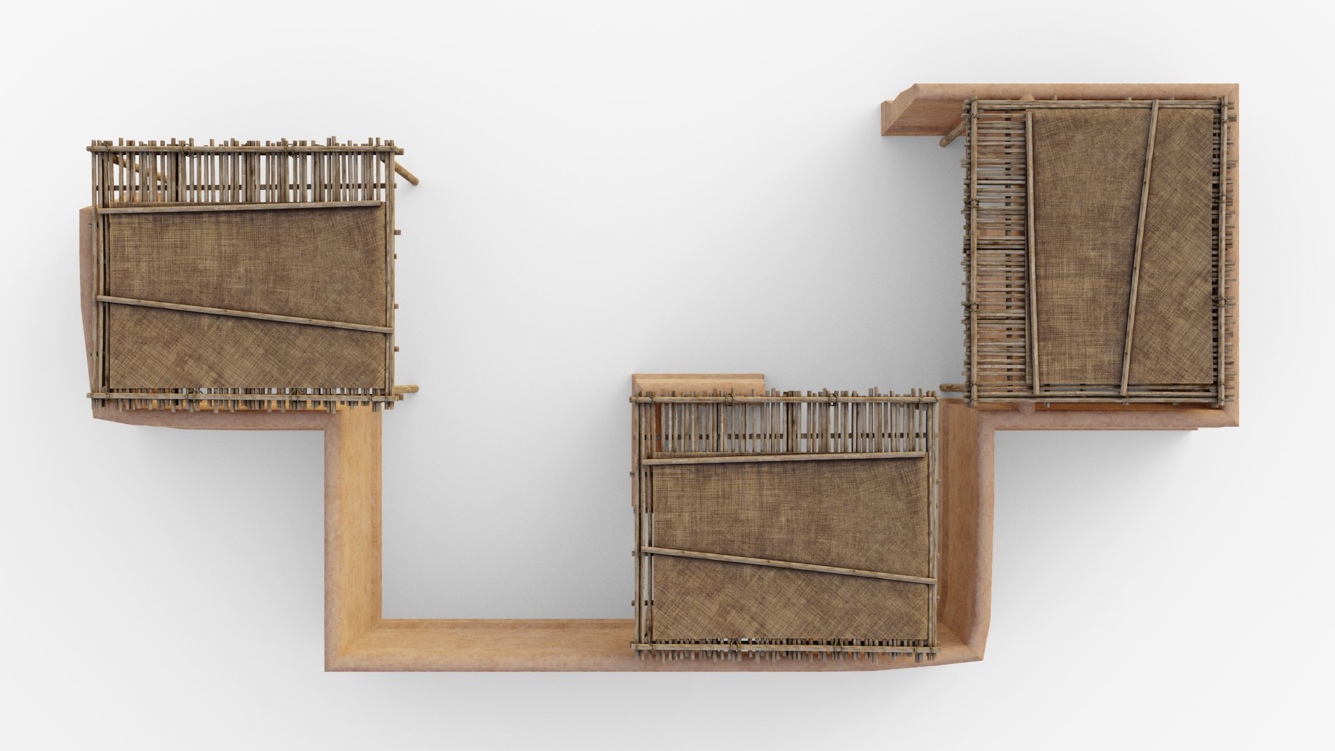 3D Modular Desert Walls - TurboSquid 2011521