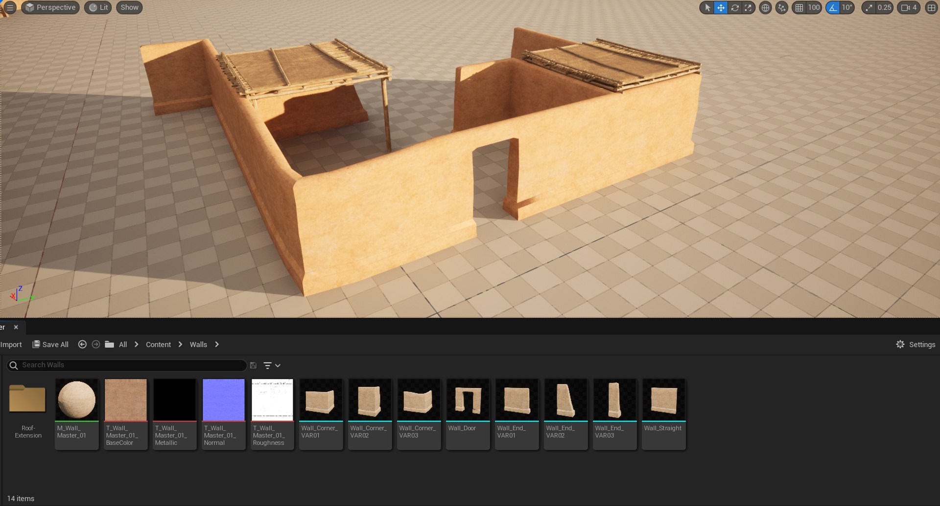 3D Modular Desert Walls - TurboSquid 2011521