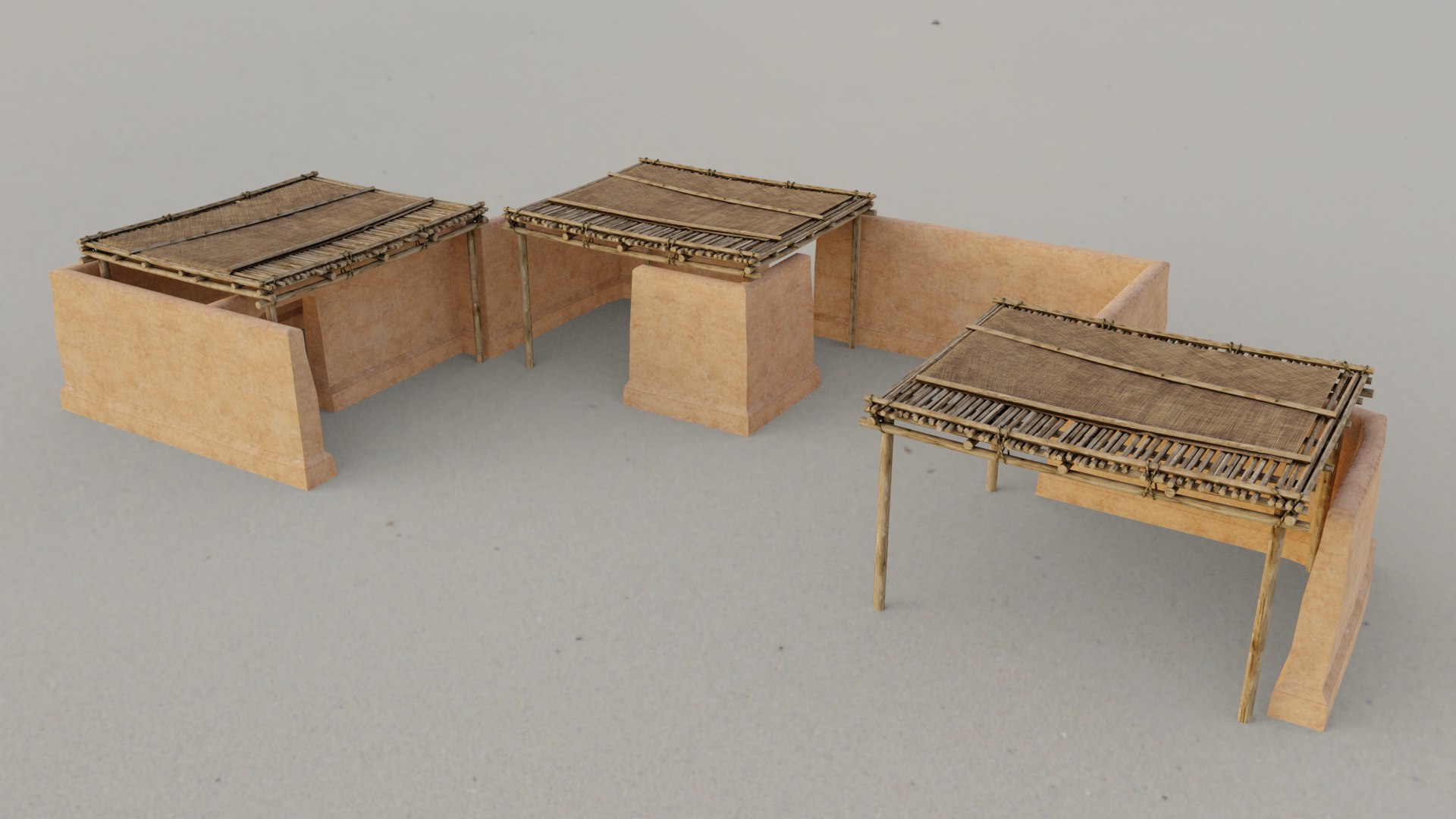 3D Modular Desert Walls - TurboSquid 2011521