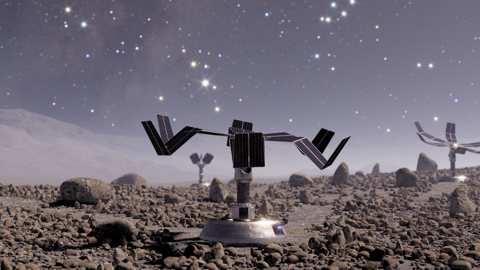 Sci-Fi Solar Power Park Model - TurboSquid 1982134