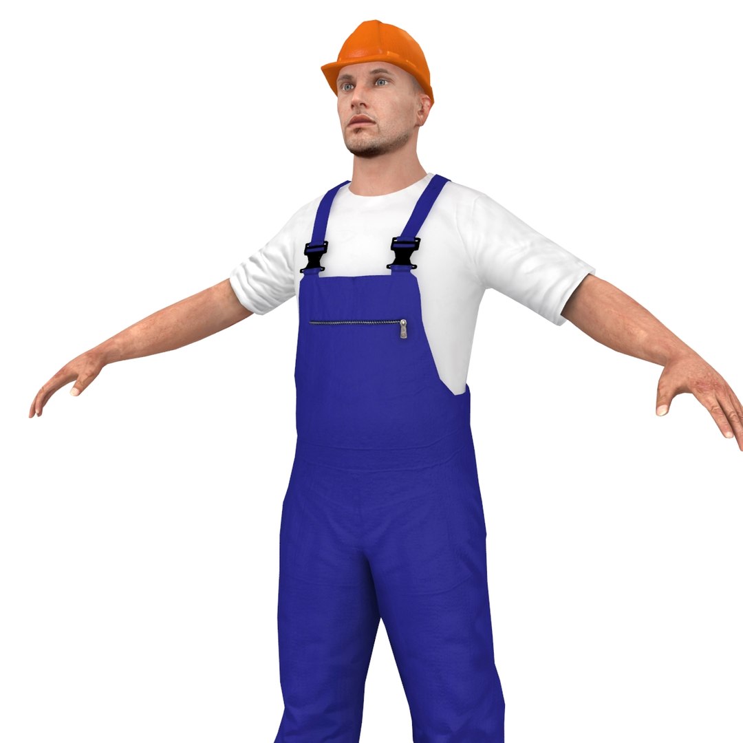 Character Worker Person Model - TurboSquid 1275432