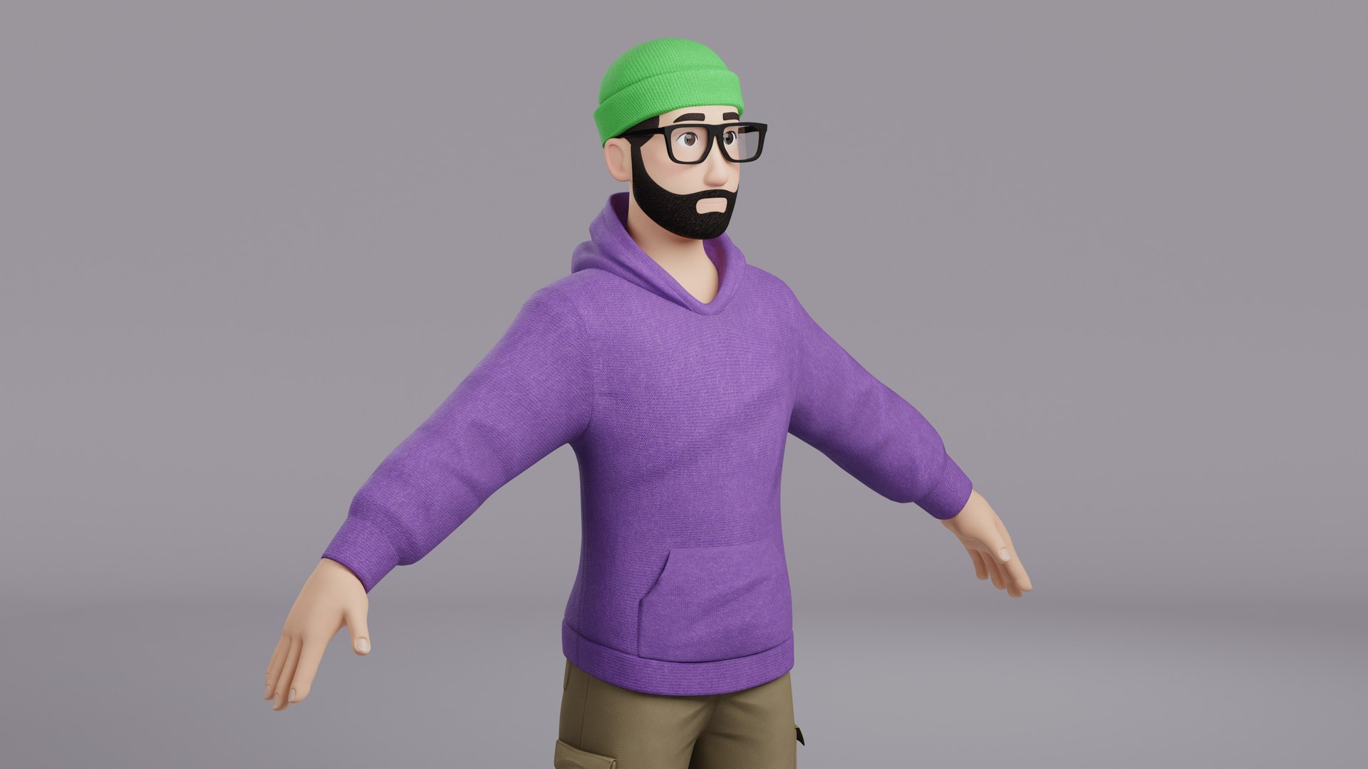 Cartoon Man Rig 3D - TurboSquid 2491963