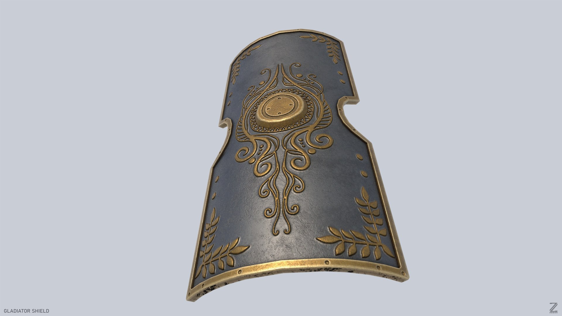 3D Gladiator Shield - TurboSquid 2238641