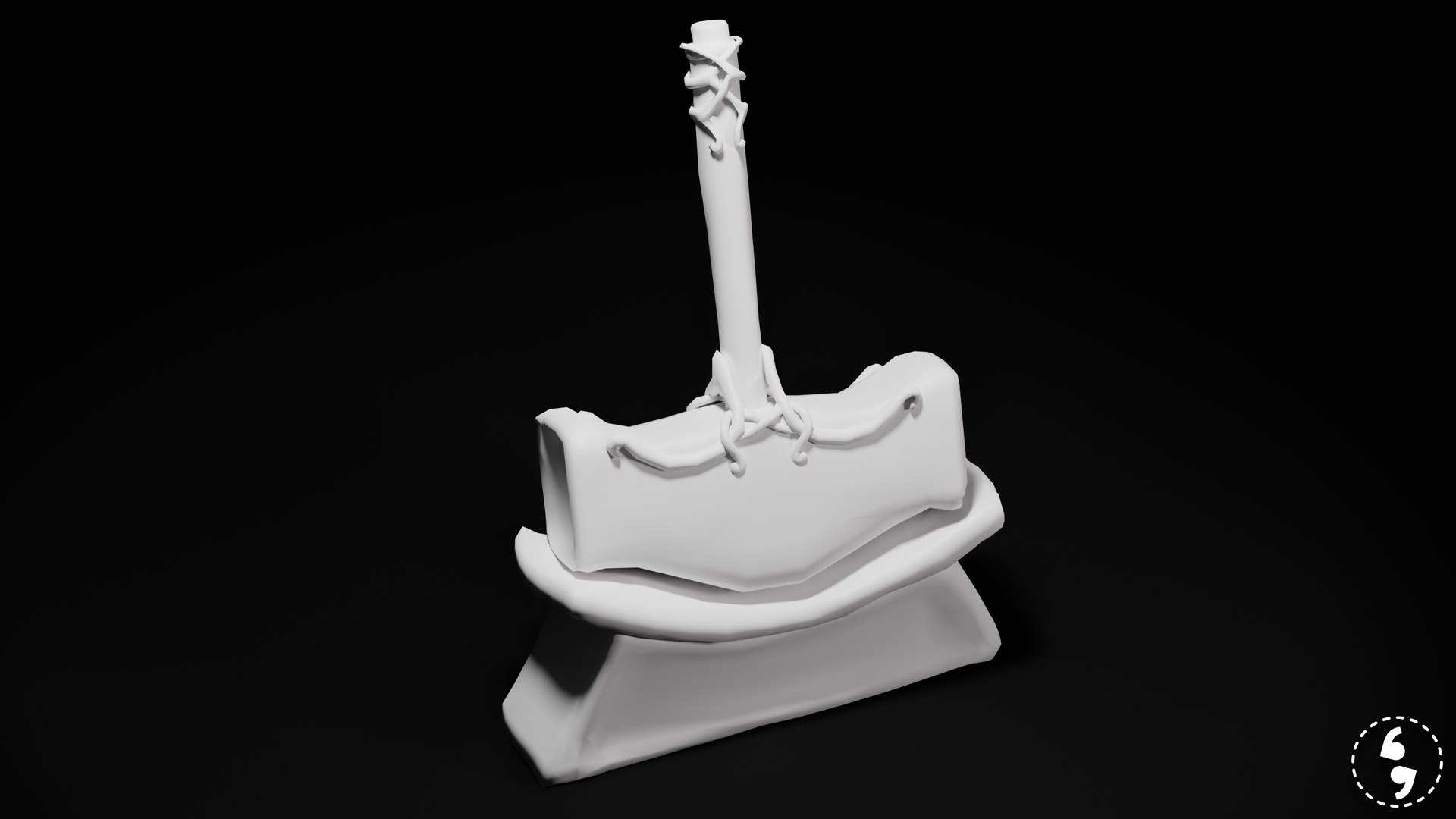 MJOLNIR Thor Hammer Low-poly 3D model - TurboSquid 2157422