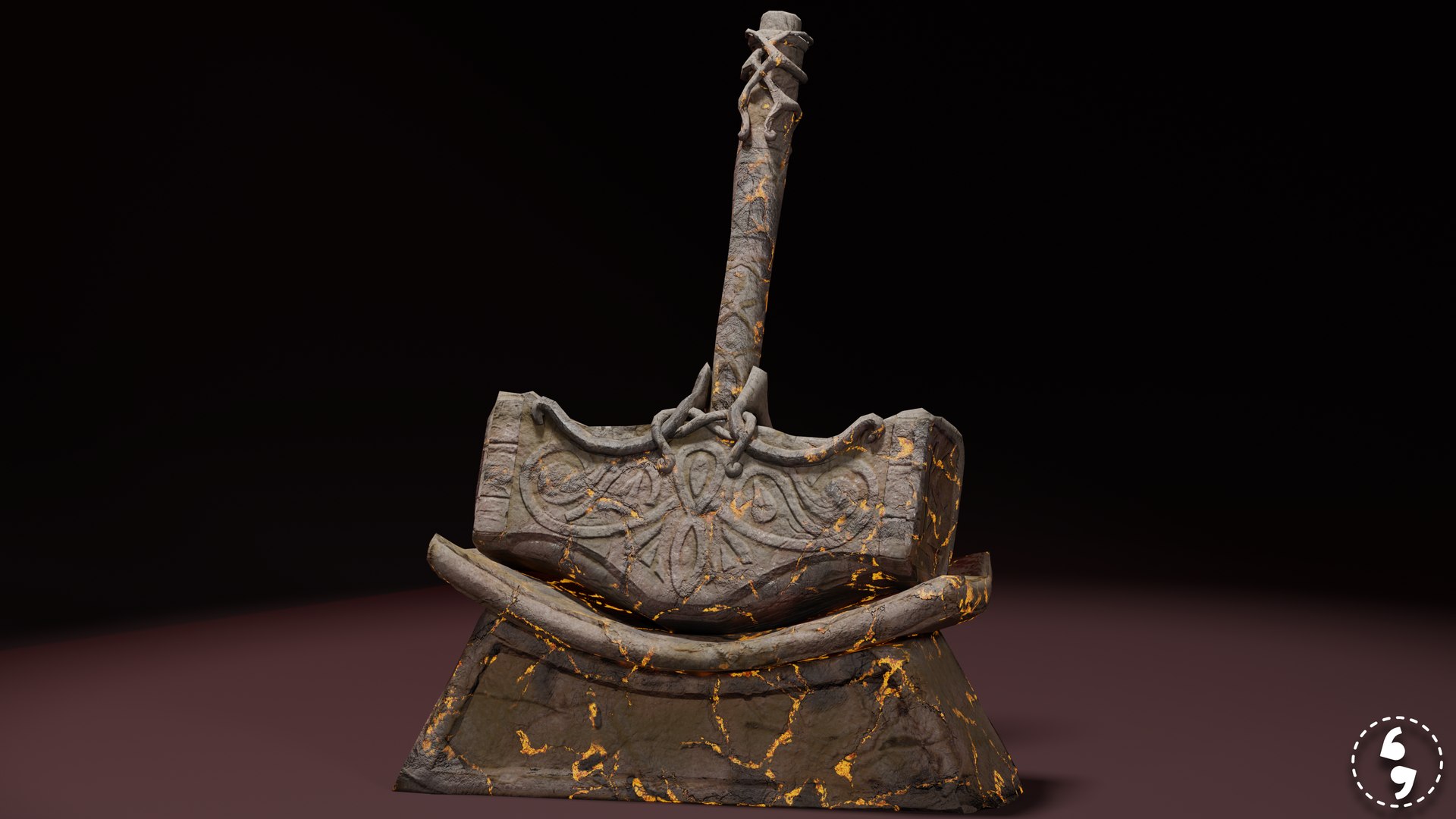 MJOLNIR Thor Hammer Low-poly 3D model - TurboSquid 2157422