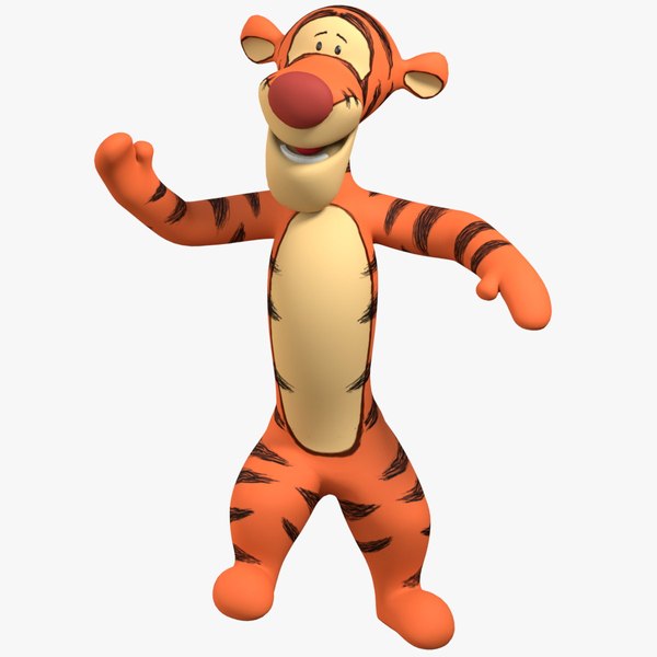 tigger winnie pooh 3d obj