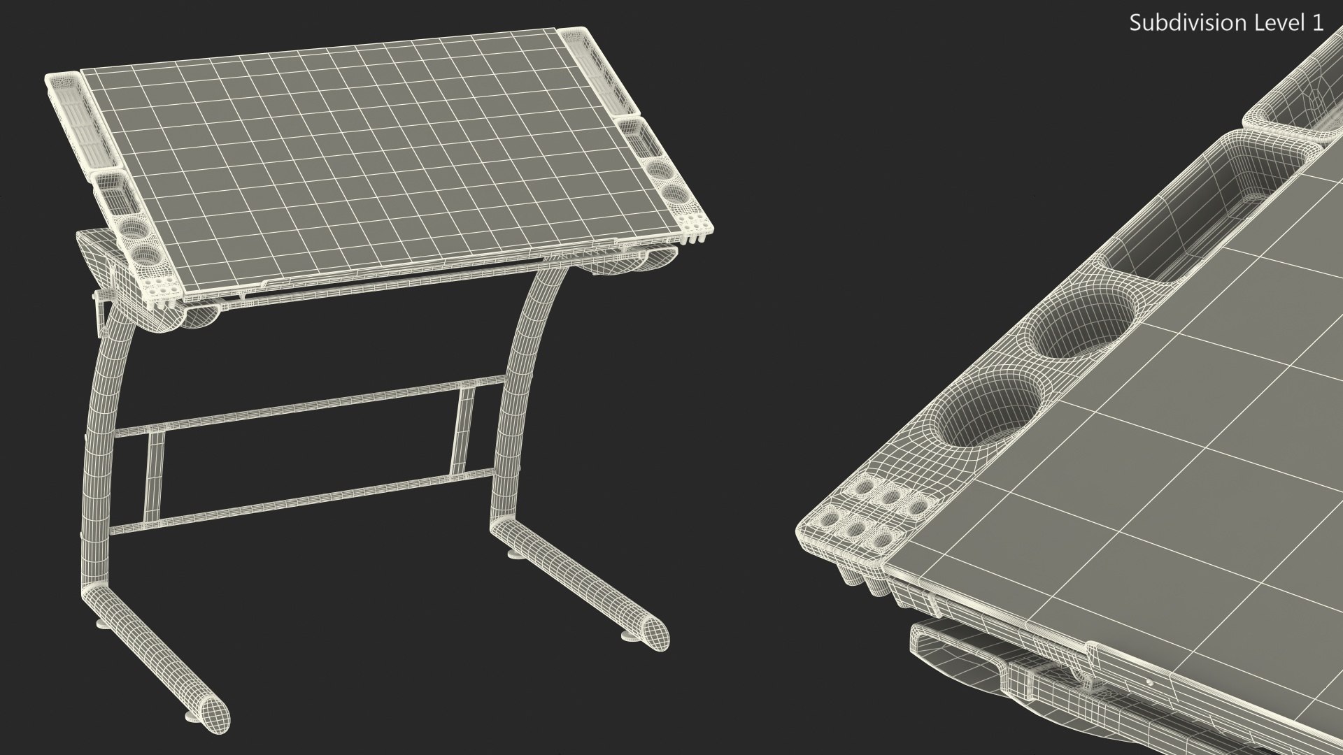 Free 3D tiltable glass drawing table model - TurboSquid 1625200