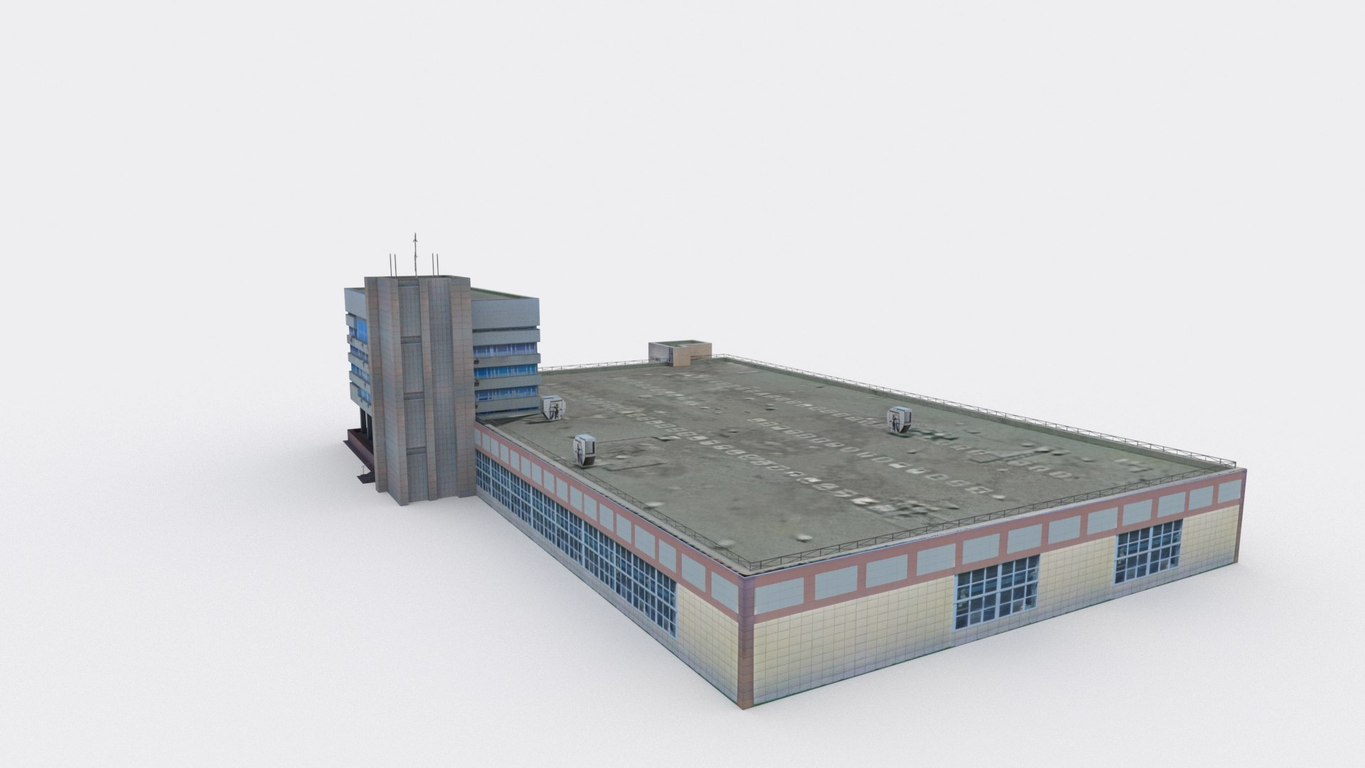 3D Administrative Building Model - TurboSquid 2209538