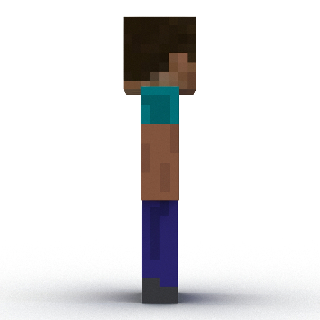 3d max minecraft steve