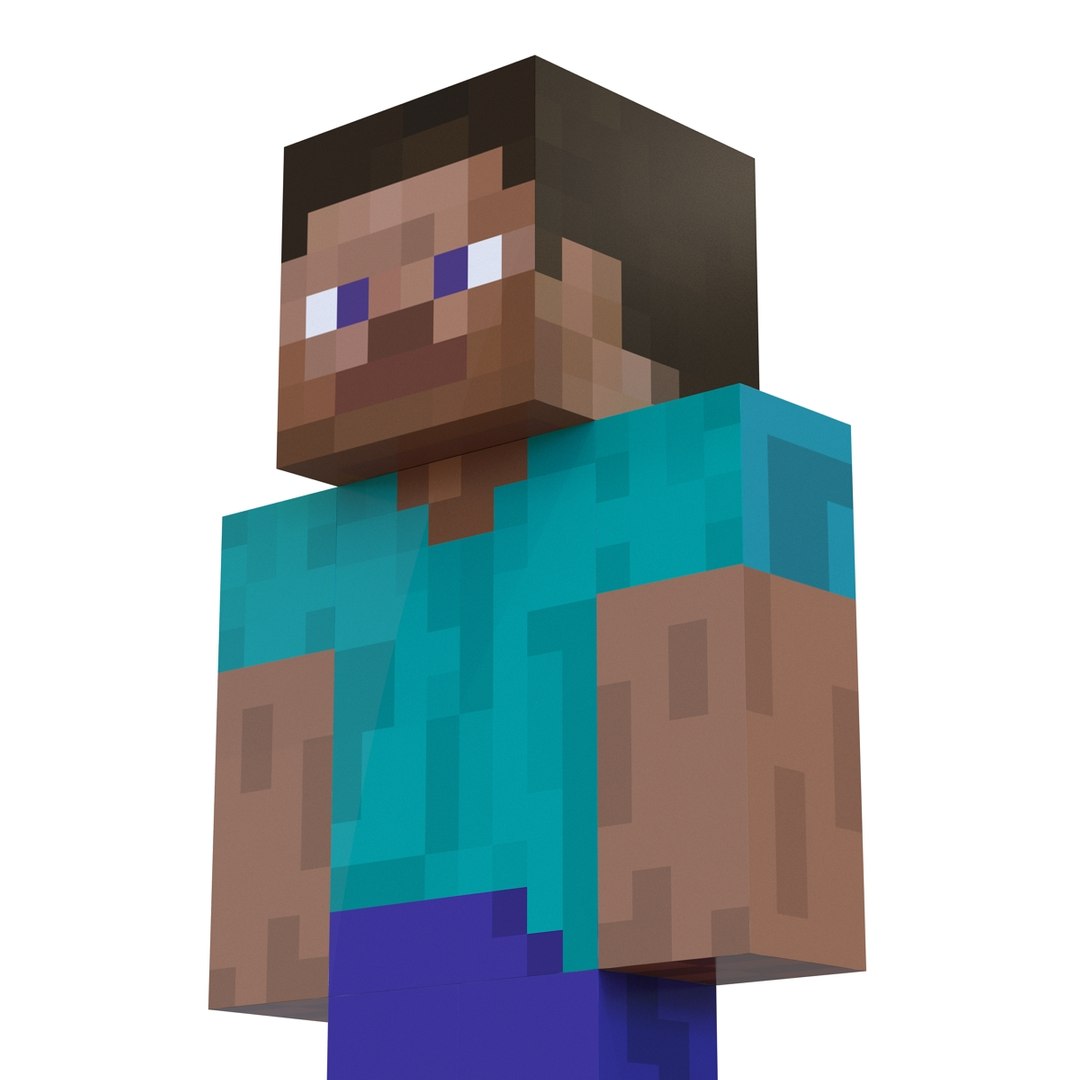 3d max minecraft steve