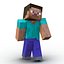3d Max Minecraft Steve