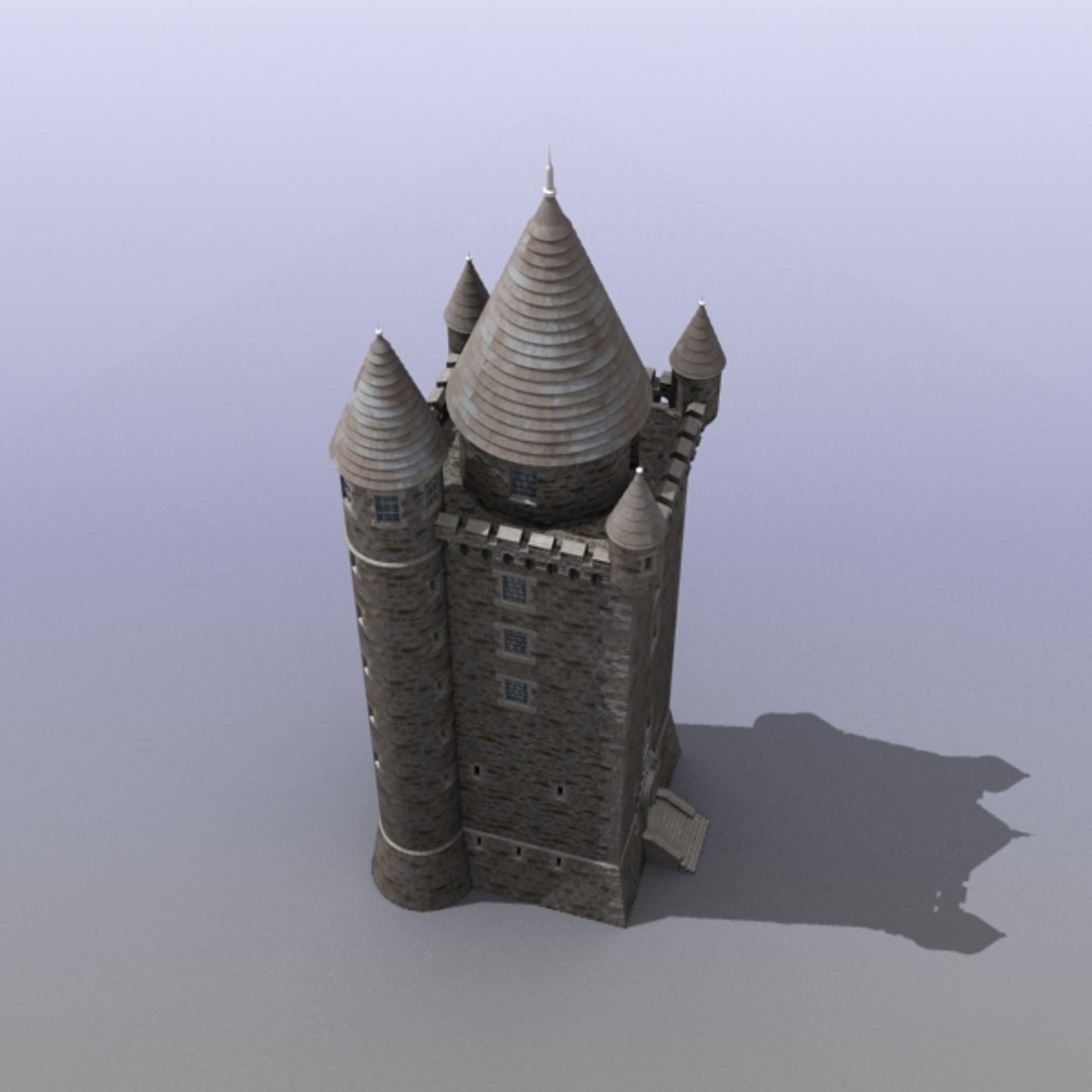 Scrabo Tower 3d Model