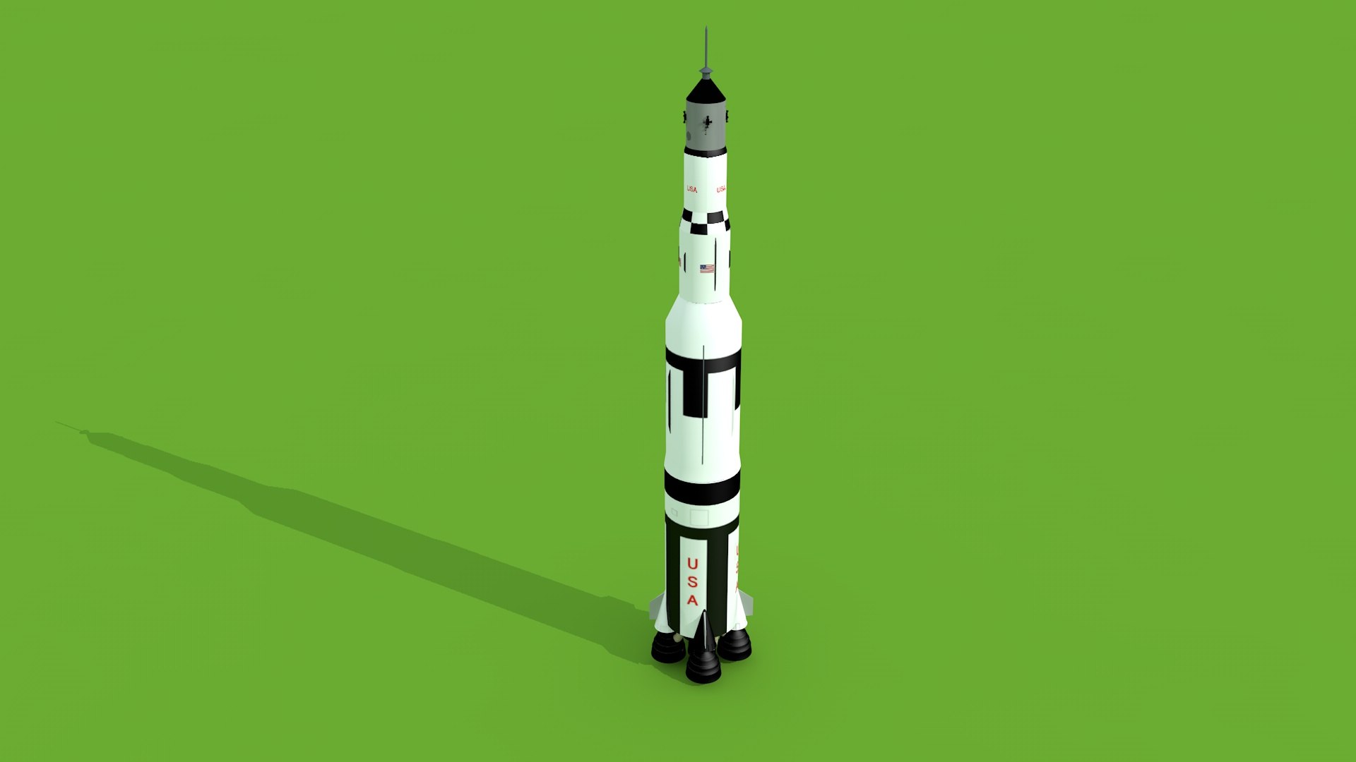 3d c4d apollo 11 spacecraft