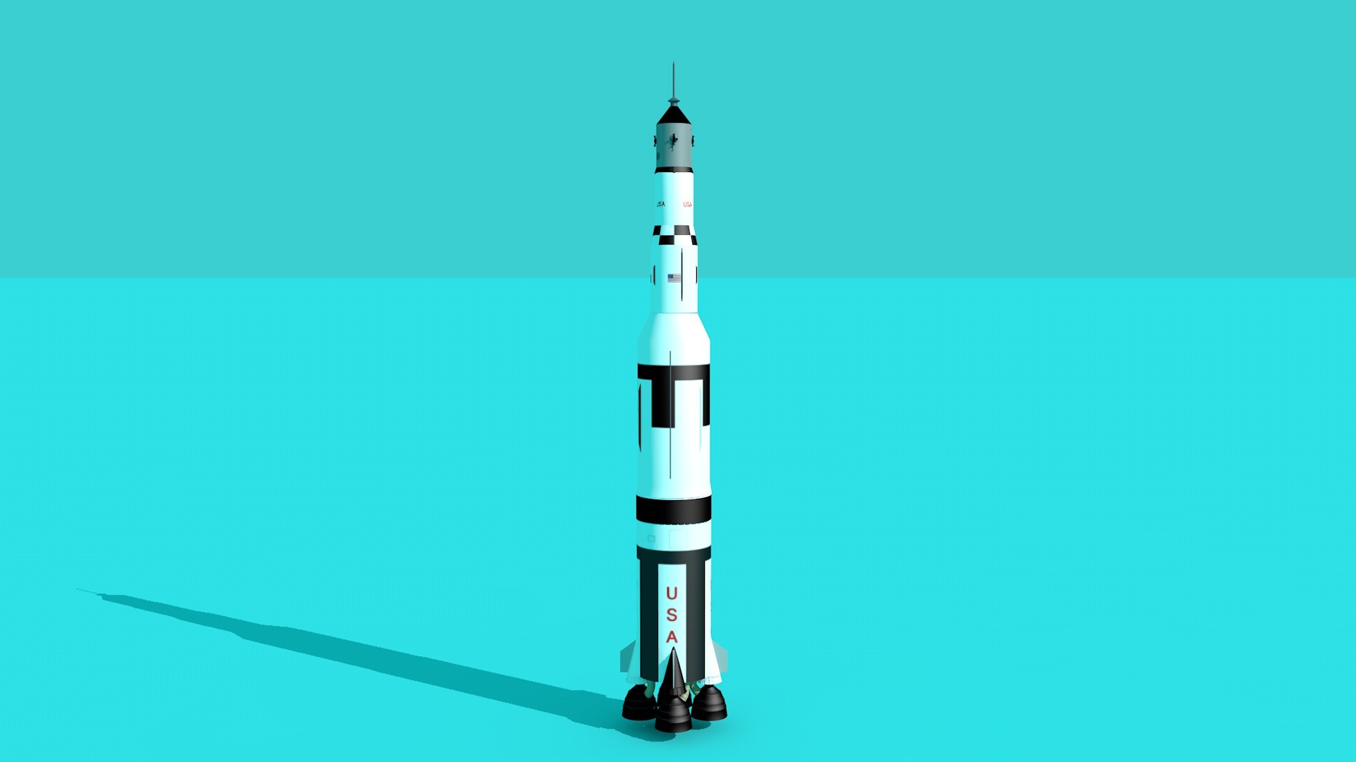 3d c4d apollo 11 spacecraft