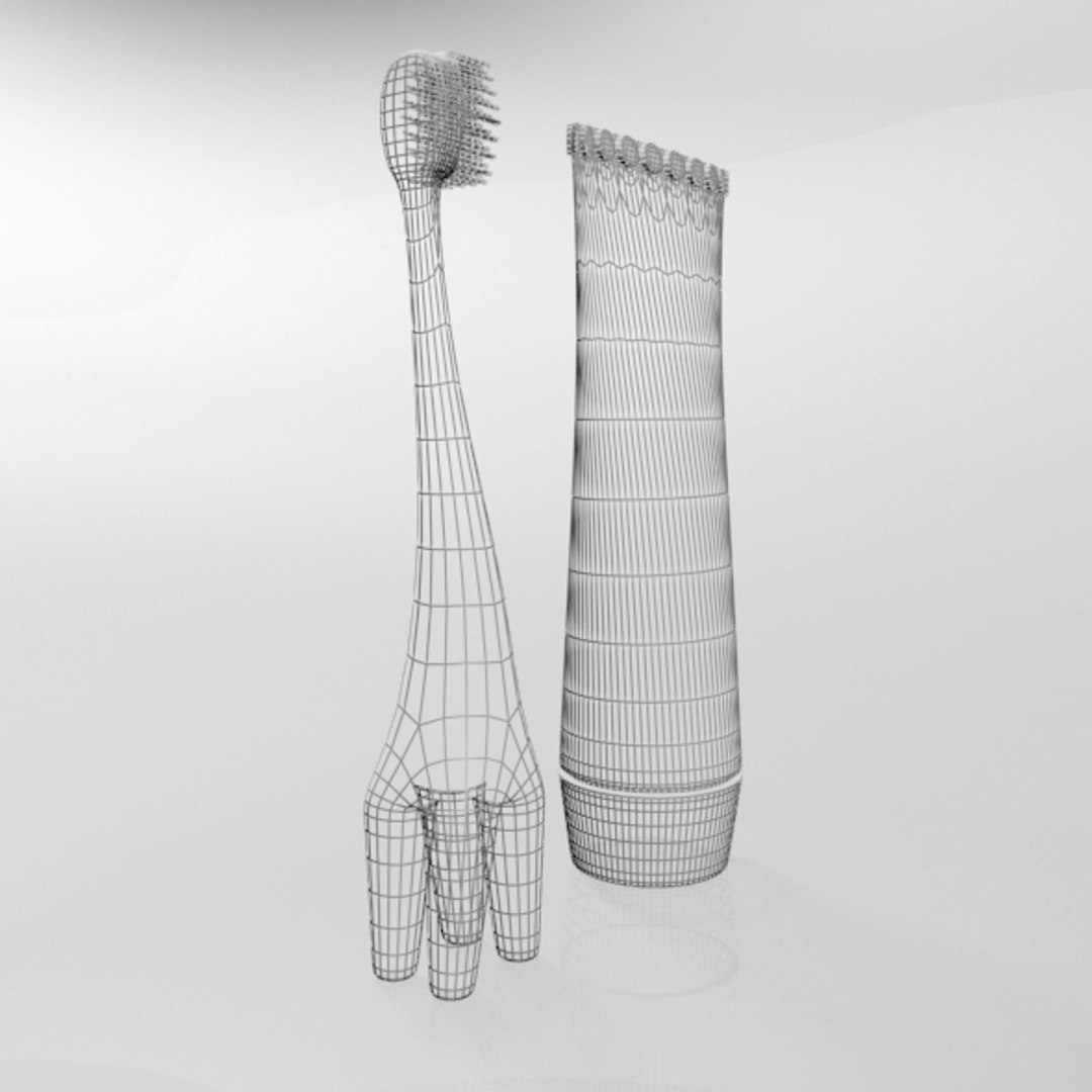 Training Toothbrush Set 01 3D model - TurboSquid 1942682