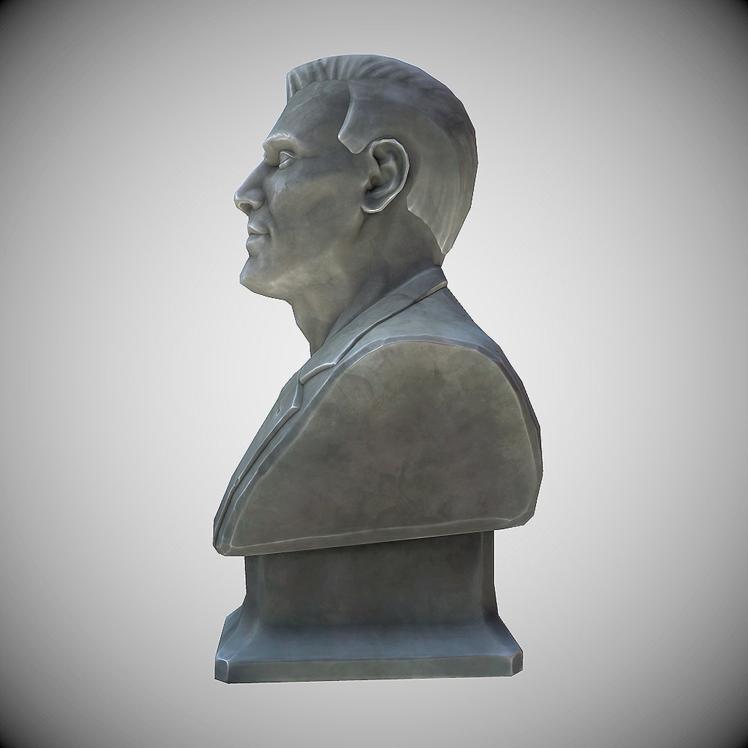3D Stylized Man Bust Model - TurboSquid 1231681
