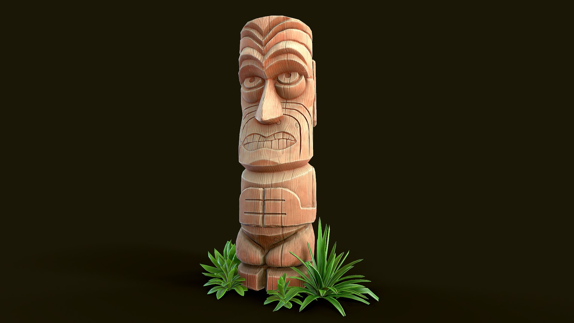 Stylized Wood Totems 3D - TurboSquid 2162739
