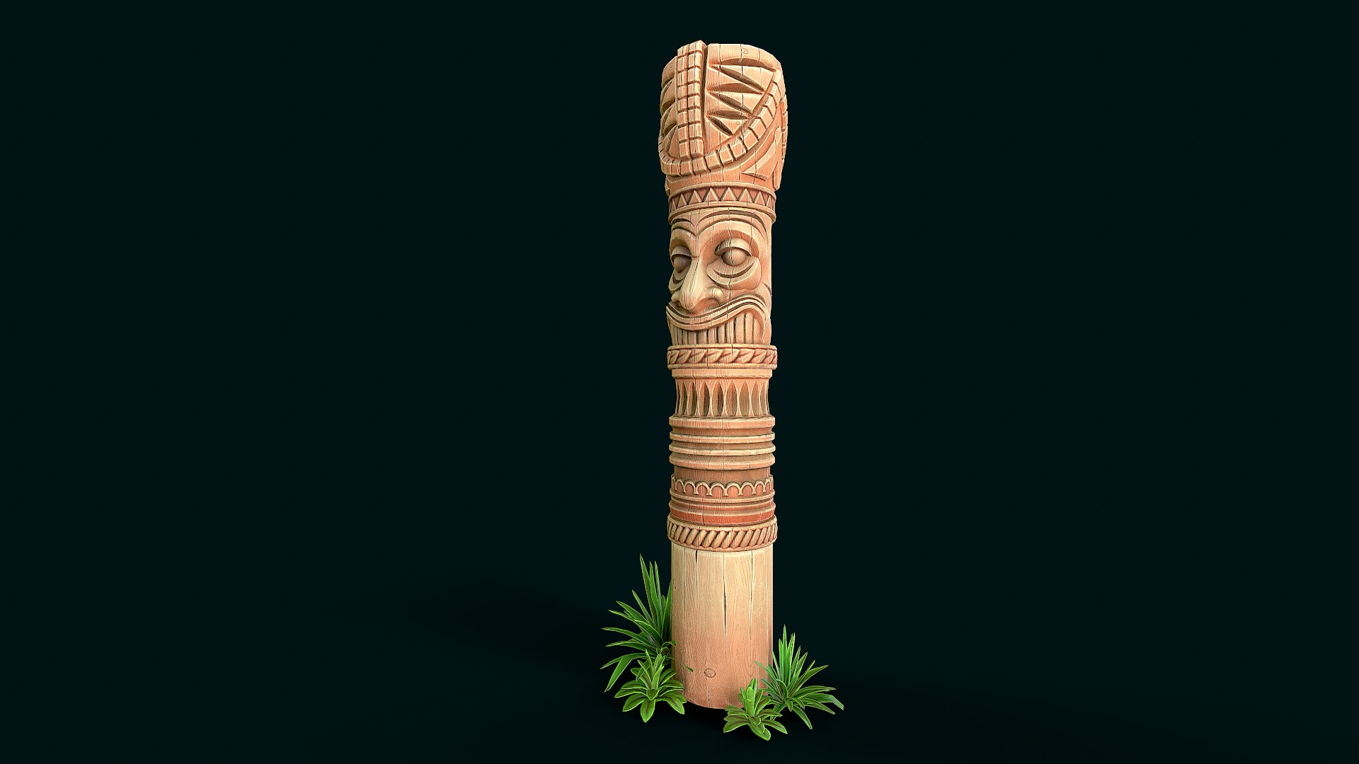 Stylized Wood Totems 3D - TurboSquid 2162739