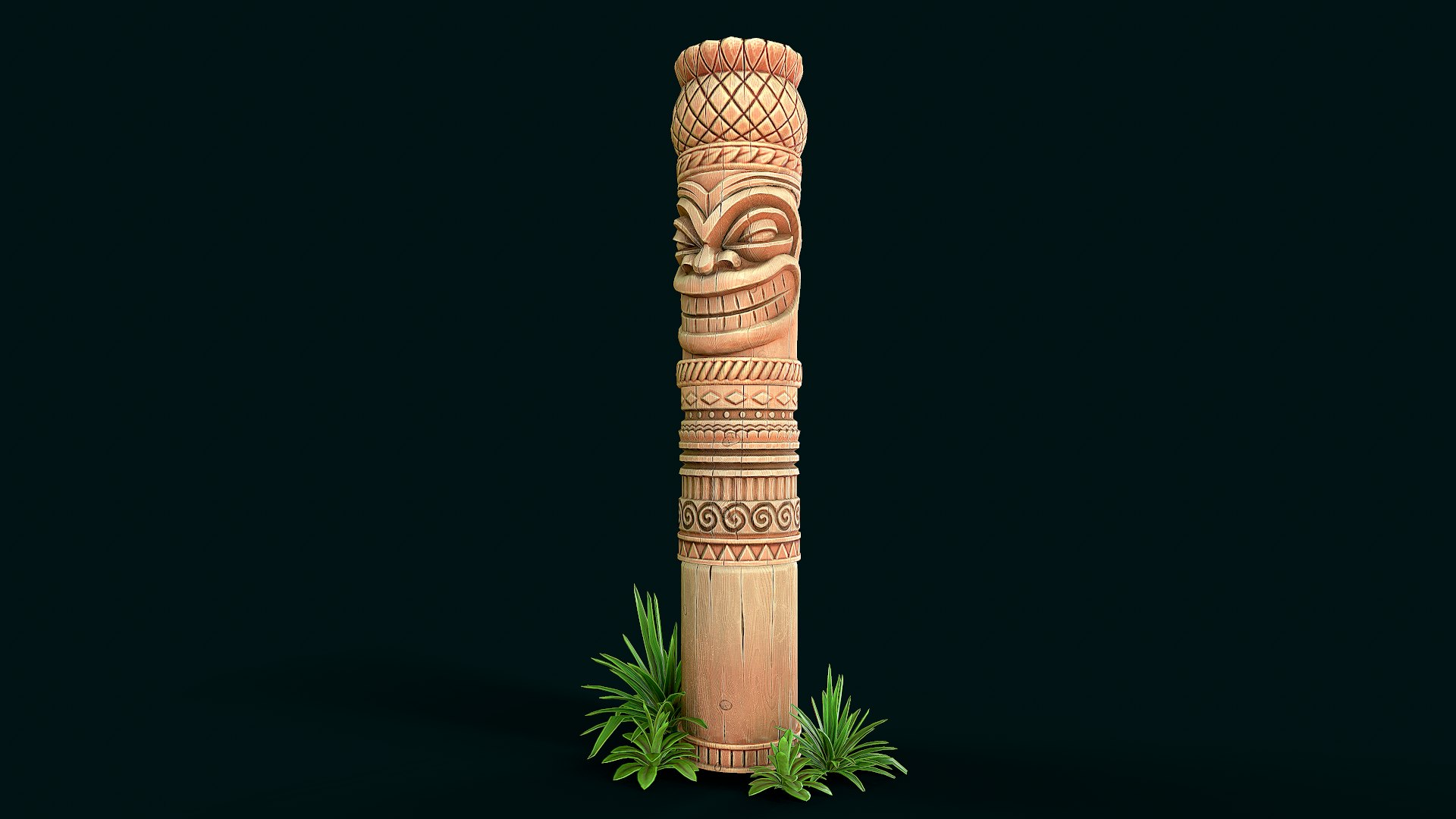 Stylized Wood Totems 3D - TurboSquid 2162739