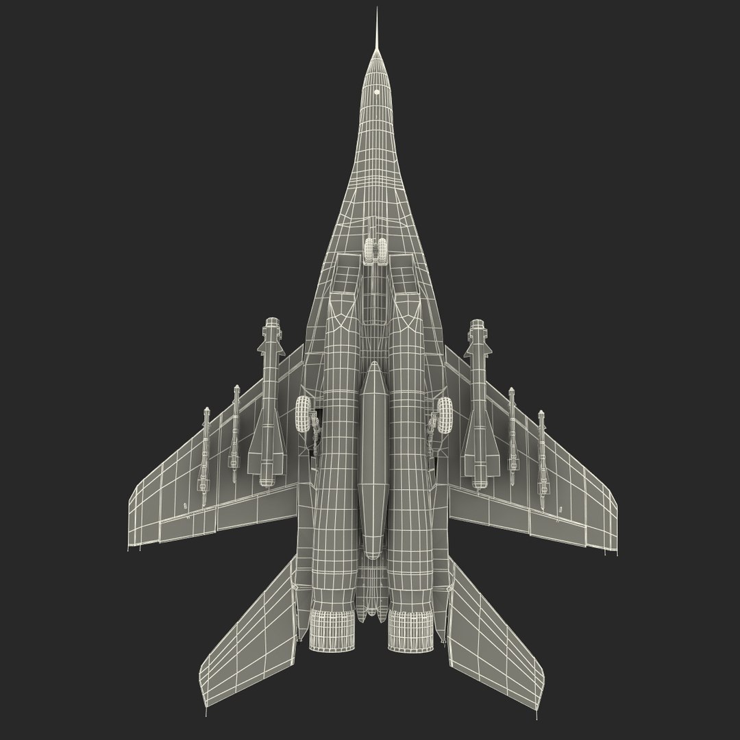 mig-29 russian fighter aircraft 3d c4d