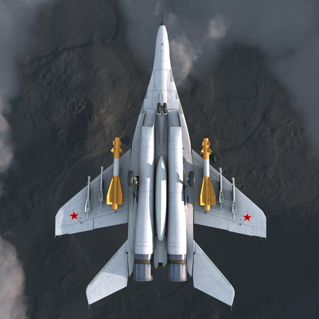 mig-29 russian fighter aircraft 3d c4d