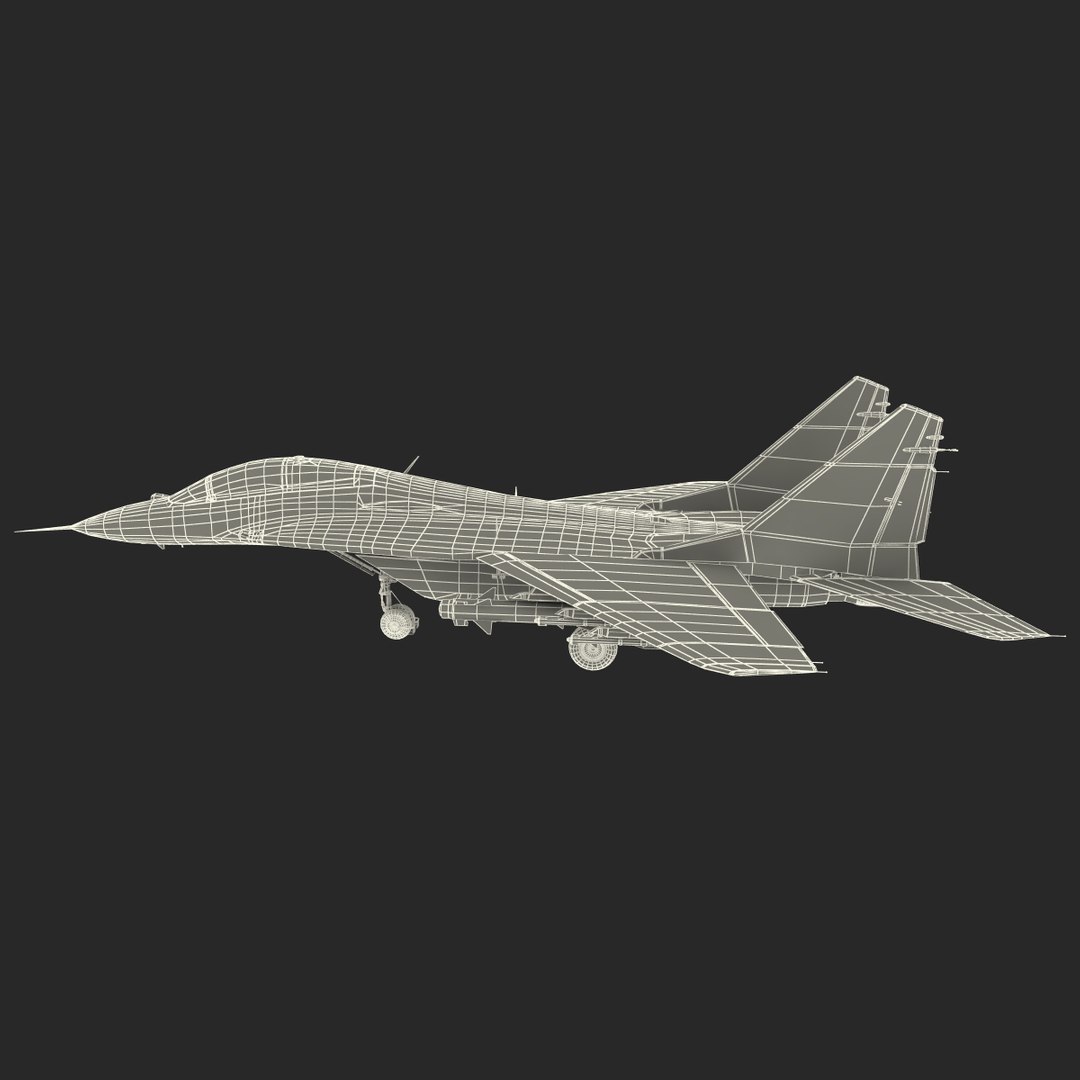mig-29 russian fighter aircraft 3d c4d