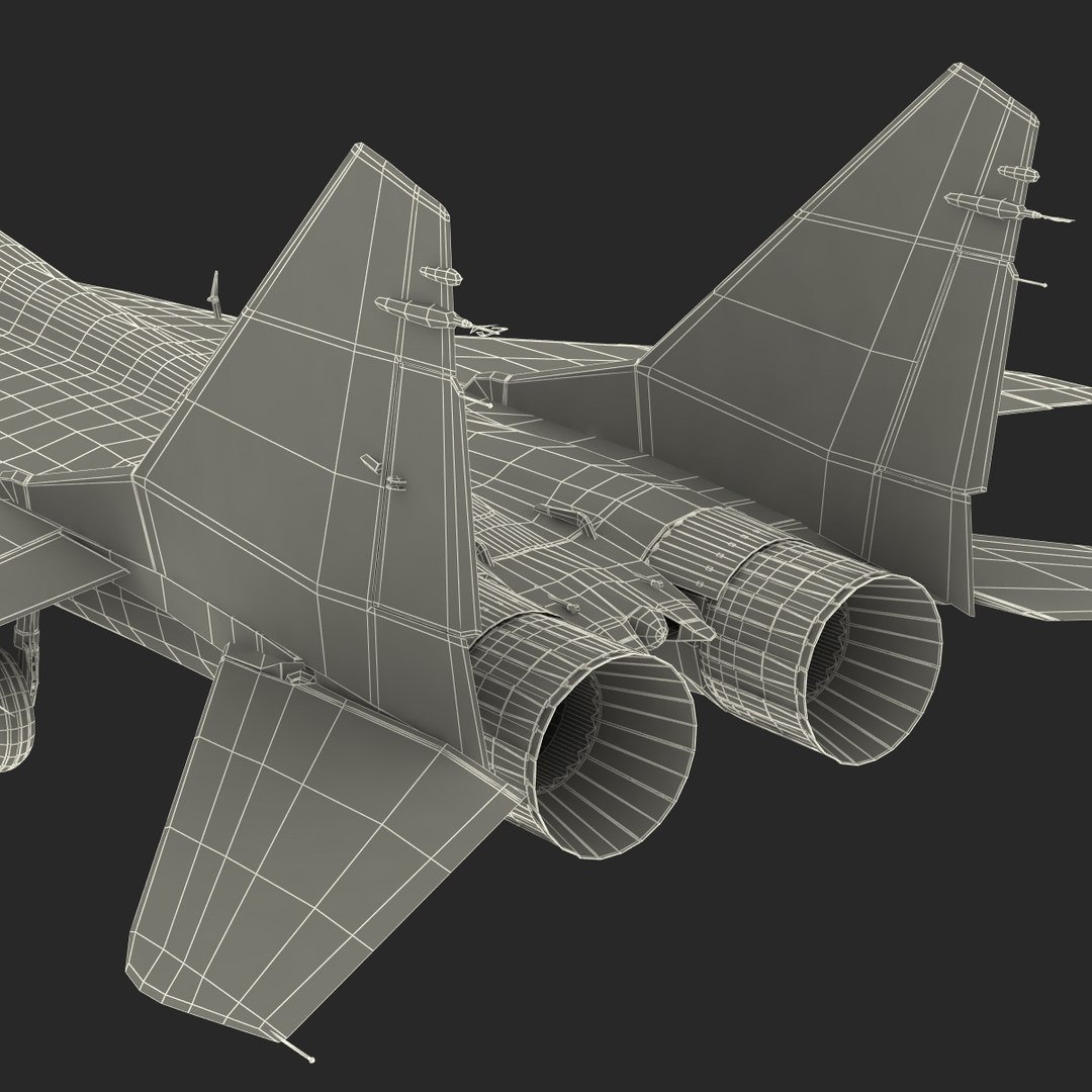 mig-29 russian fighter aircraft 3d c4d