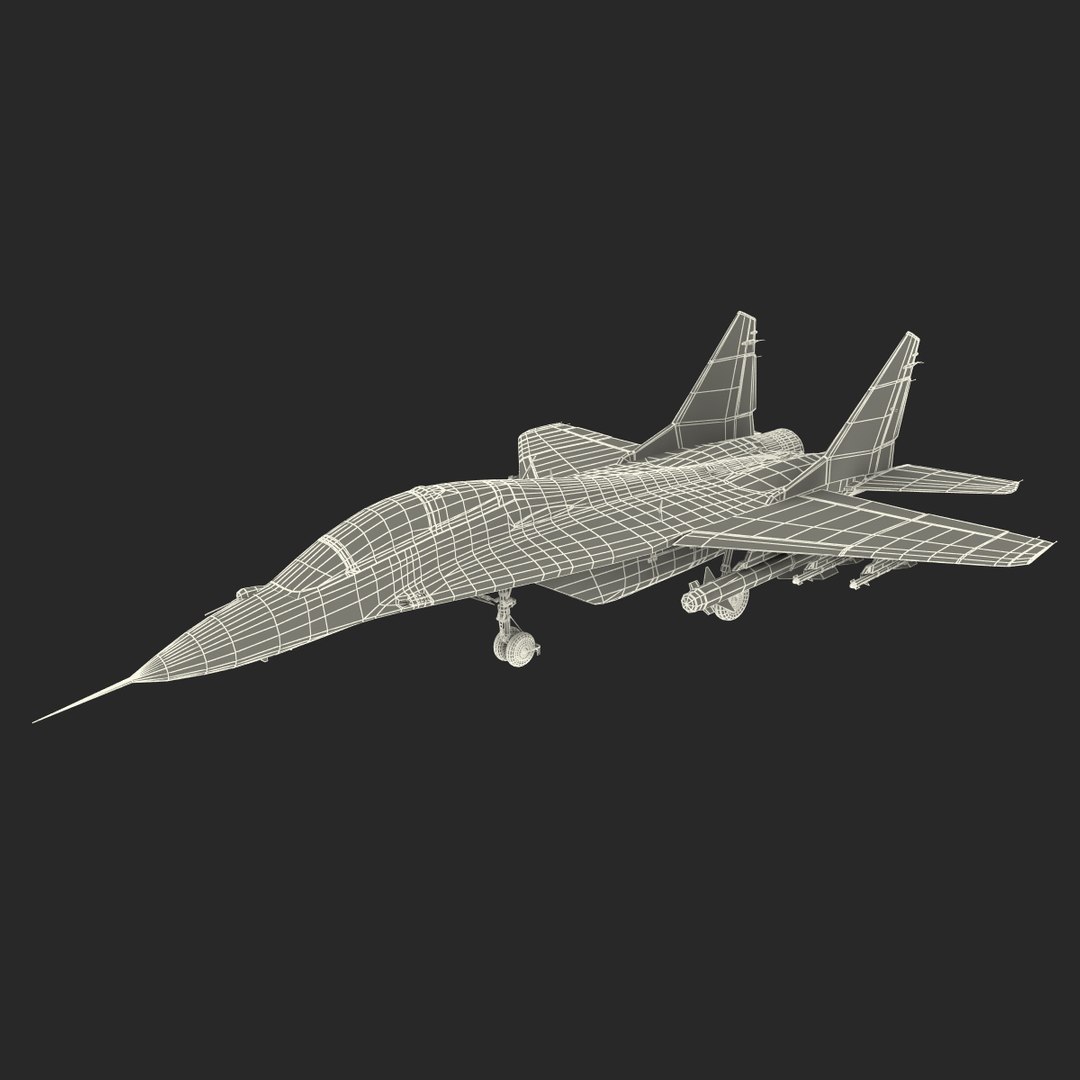 mig-29 russian fighter aircraft 3d c4d