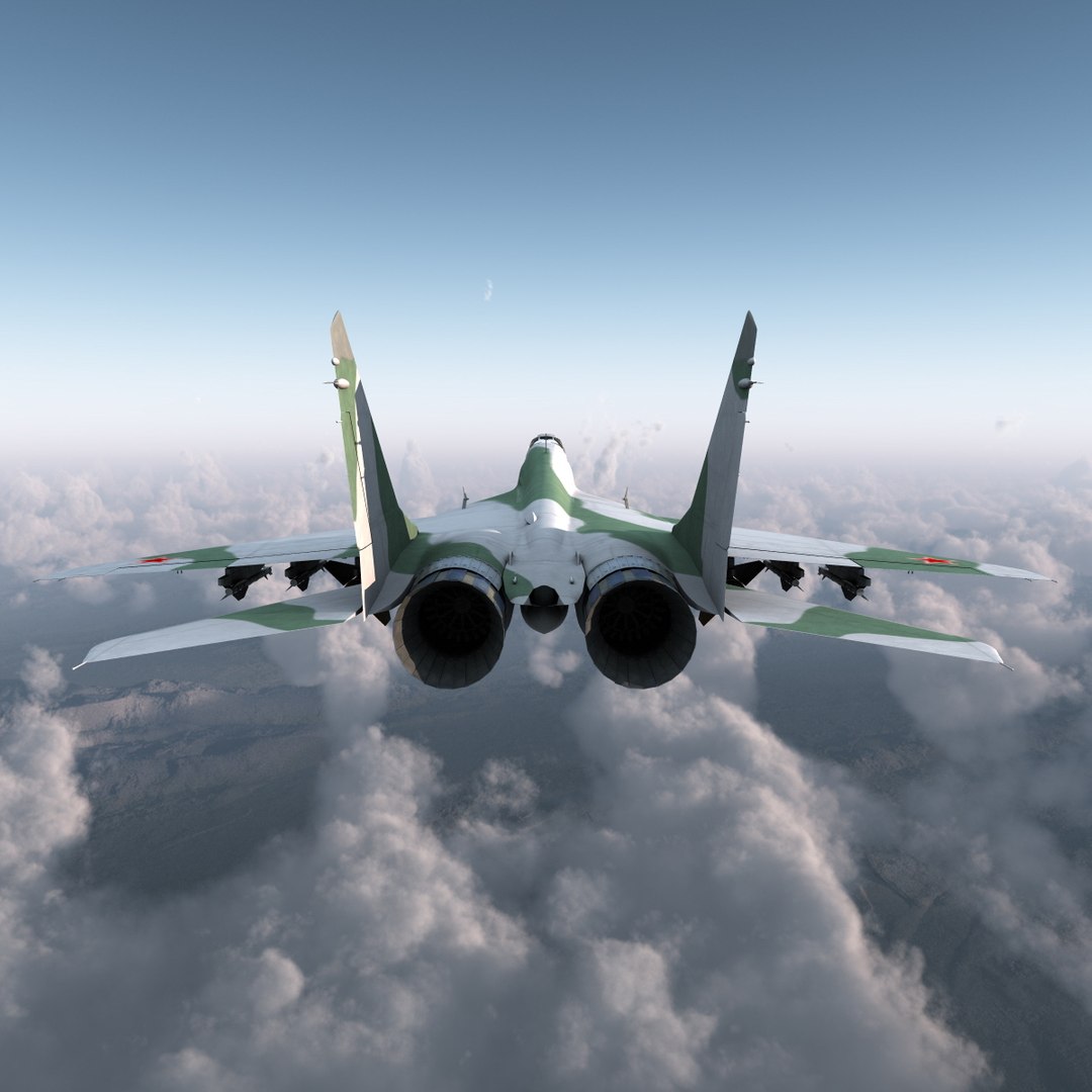 mig-29 russian fighter aircraft 3d c4d