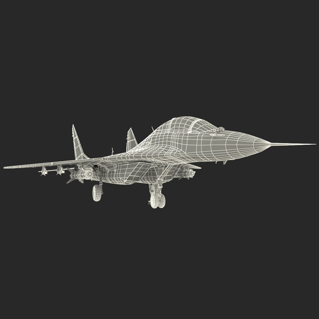 mig-29 russian fighter aircraft 3d c4d