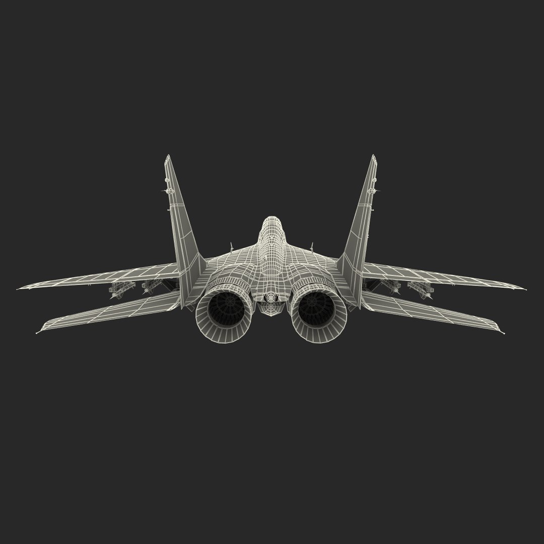 mig-29 russian fighter aircraft 3d c4d