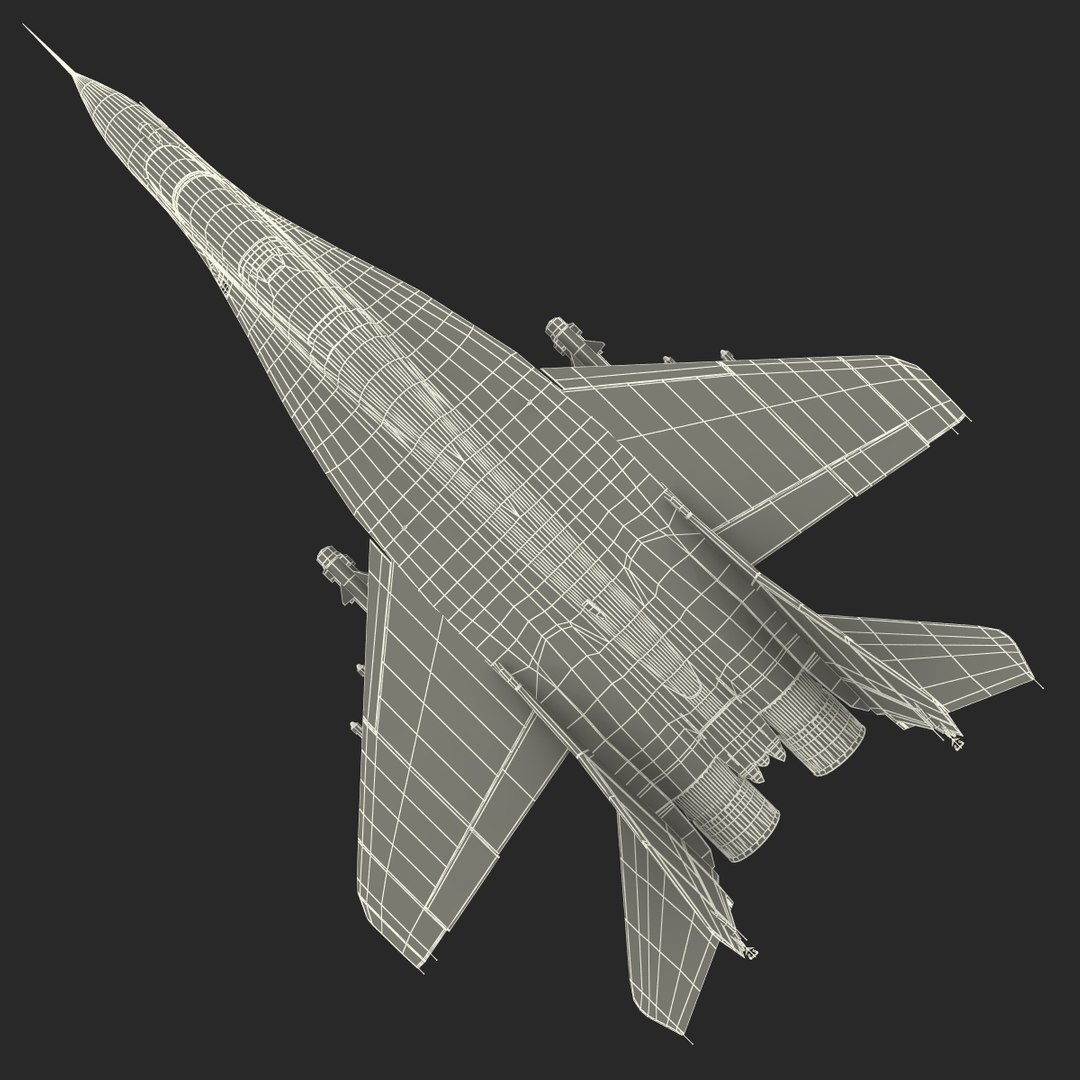 mig-29 russian fighter aircraft 3d c4d