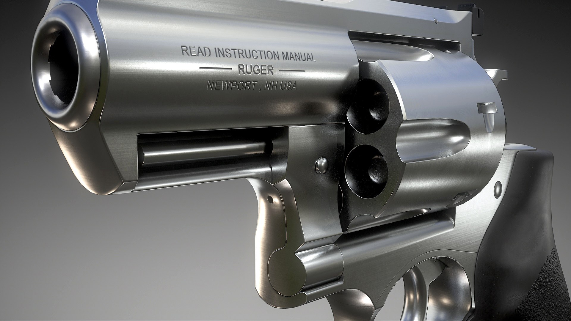 3D Ruger Super Redhawk Alaskan - TurboSquid 2233034